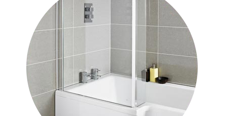 Shower Bath Screens | L/P Shaped Shower Screens | Victorian Plumbing