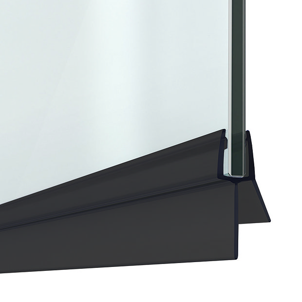 10-16mm Gap Black Shower Screen Door Seal Strip (Length 900mm) - Glass ...
