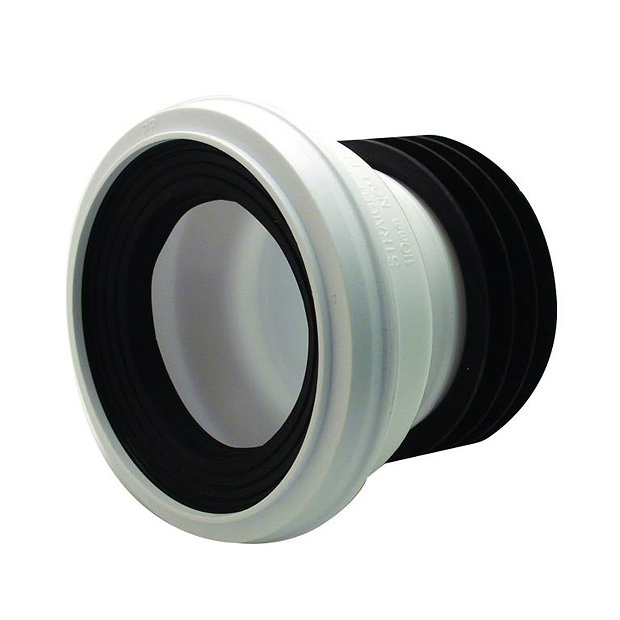 4" Straight Pan Connector | Available At Victorian Plumbing.co.uk