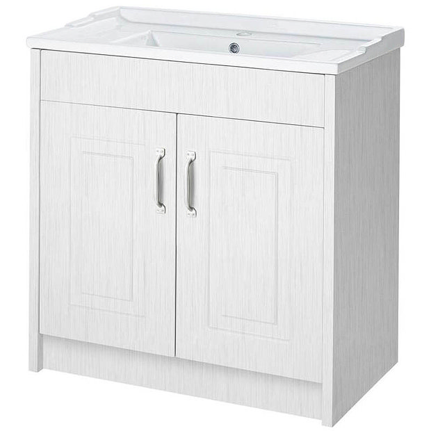 810mm Traditional White Ash Vanity Unit
