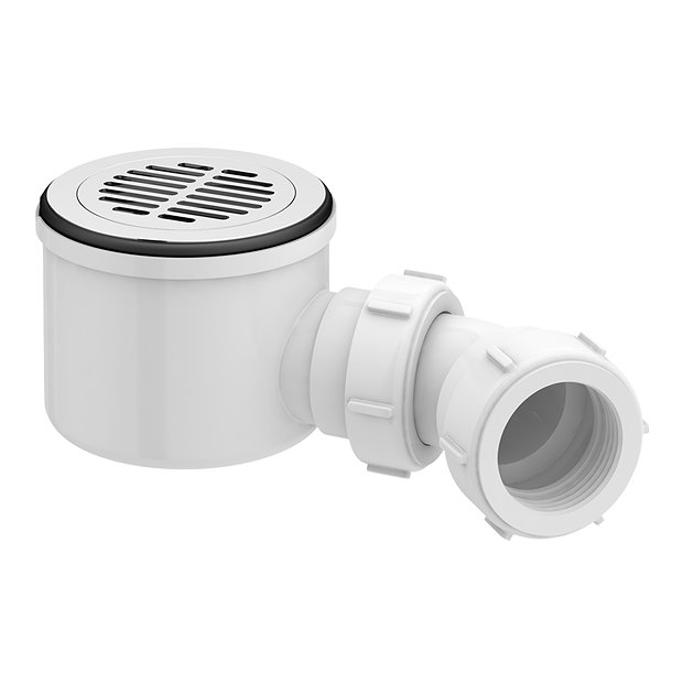 90mm Chrome Plated Brass Slotted Grid Fast Flow Shower Waste Online