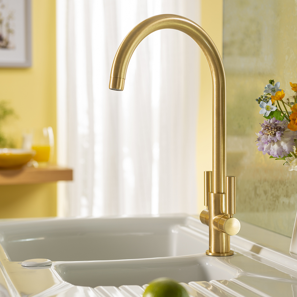 Abode Globe Aquifier Dual Lever Water Filter Kitchen Mixer Tap ...