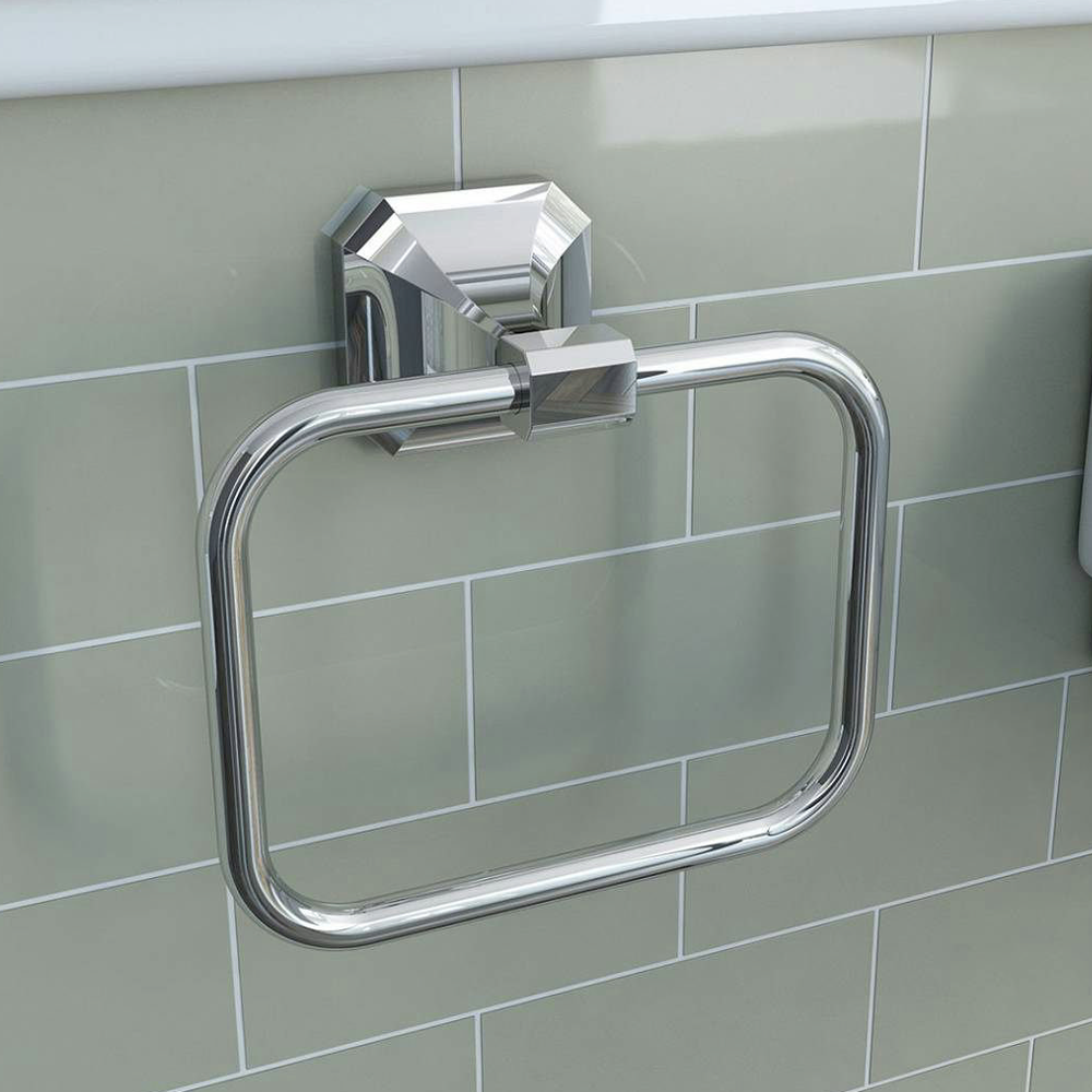 Accents Camberley Square Towel Ring