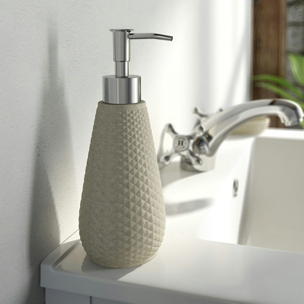 Accents Copacabana Cream Ceramic Soap Dispenser
