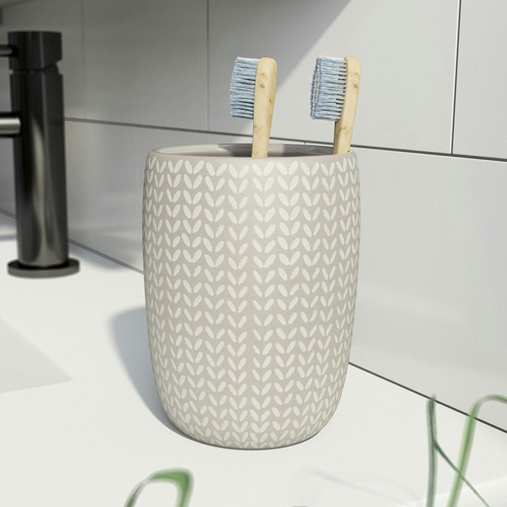 Accents Maya Grey Ceramic Tumbler