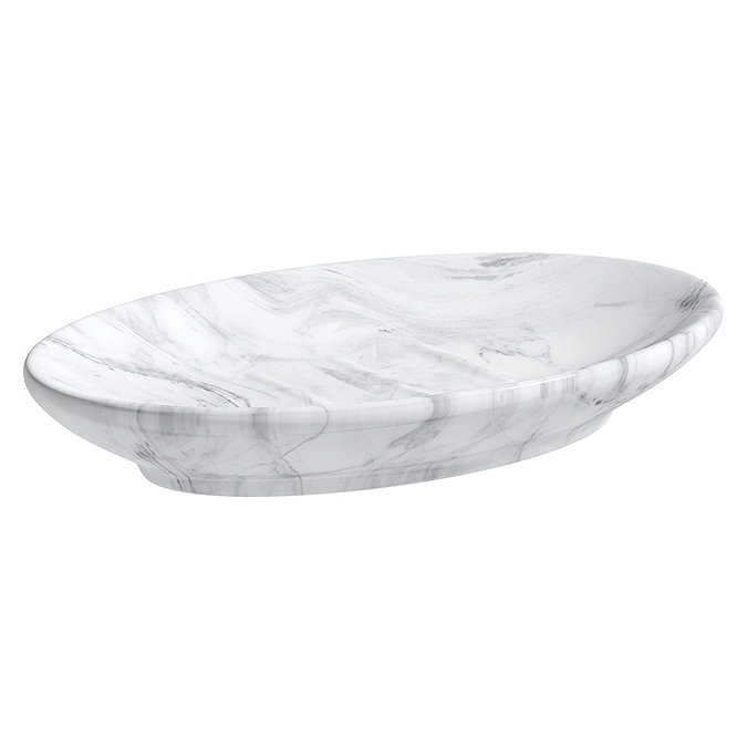 Accents Waikiki Marble Effect Ceramic Soap Dish
