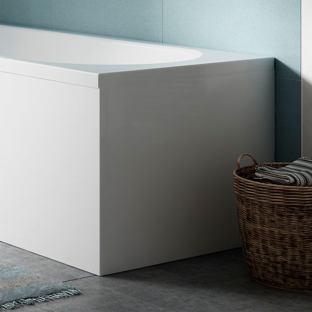 Acrylic End Panel For P-Shaped Curved Shower Baths | Victorian Plumbing