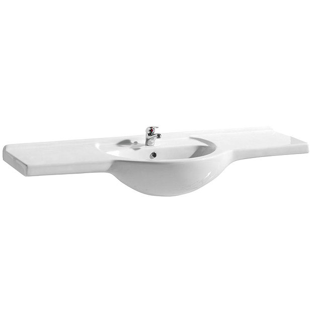 Cove 1200mm Extra Large Semi Recessed Basin | Victorian Plumbing