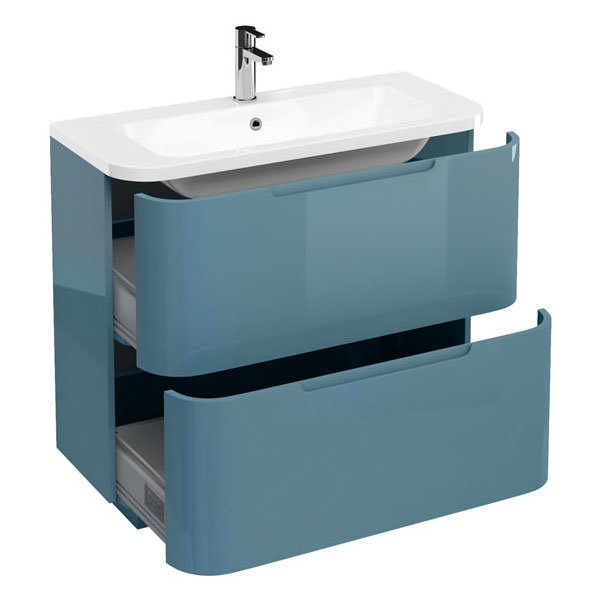 Compact Two Drawer Vanity Unit With Quattrocast Basin - Ocean ...