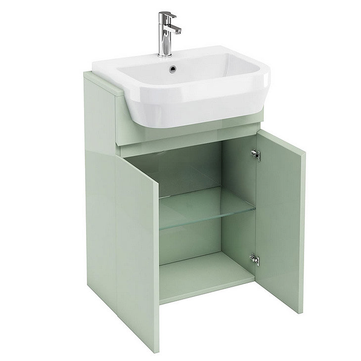 Aqua Cabinets D300 Semi-Recessed Basin Unit Only | Victorian Plumbing