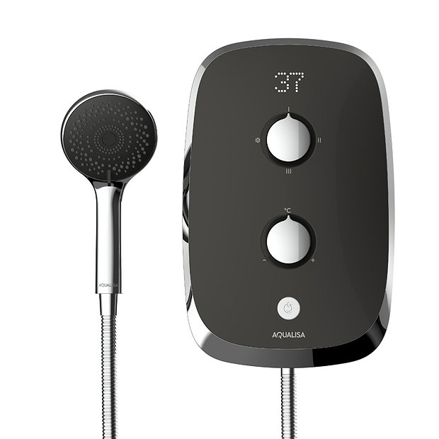 Aqualisa eMOTION Electric Shower - 10.5Kw - Space Grey - MOGC105