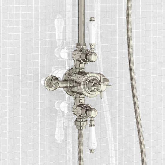 Arcade Avon Shower Valve, Riser, Kit & Head | Victorian Plumbing