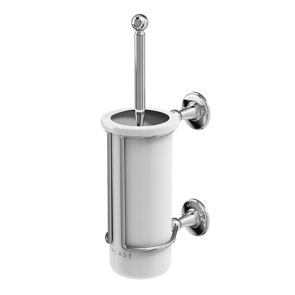 Arcade Wall Mounted Toilet Brush & Holder - Chrome - ARCA8-CHR