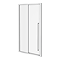 Arezzo 1000 x 1950 Soft Closing Sliding Shower Door - Chrome | Now Available Online