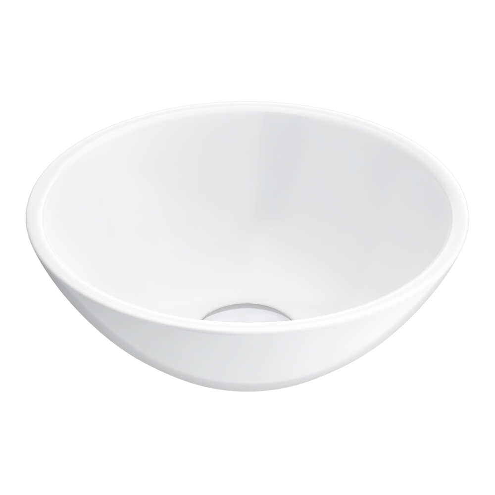 SHOP the Arezzo Gloss White Round Countertop Basin - 280mm Diameter at ...