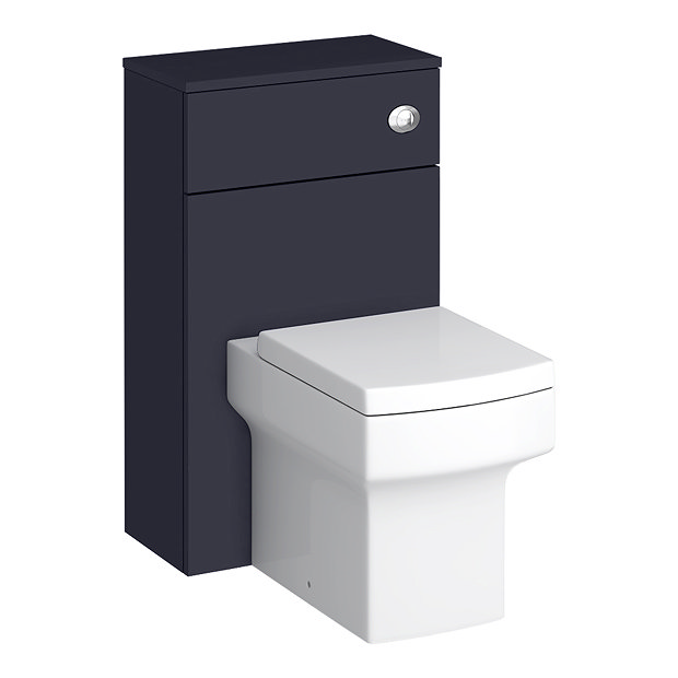 Arezzo 500 Matt Blue WC Unit with Cistern + Square Pan | Victorian ...