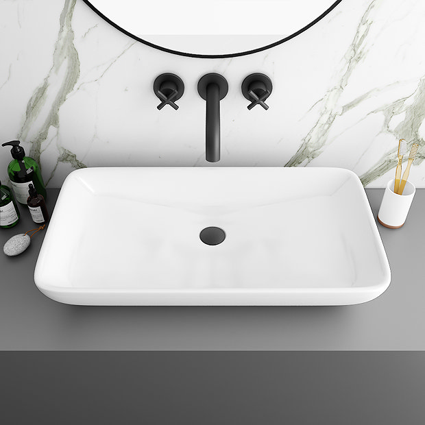 Arezzo 705 x 385mm Modern Large Counter Top 0TH Basin | Victorian ...