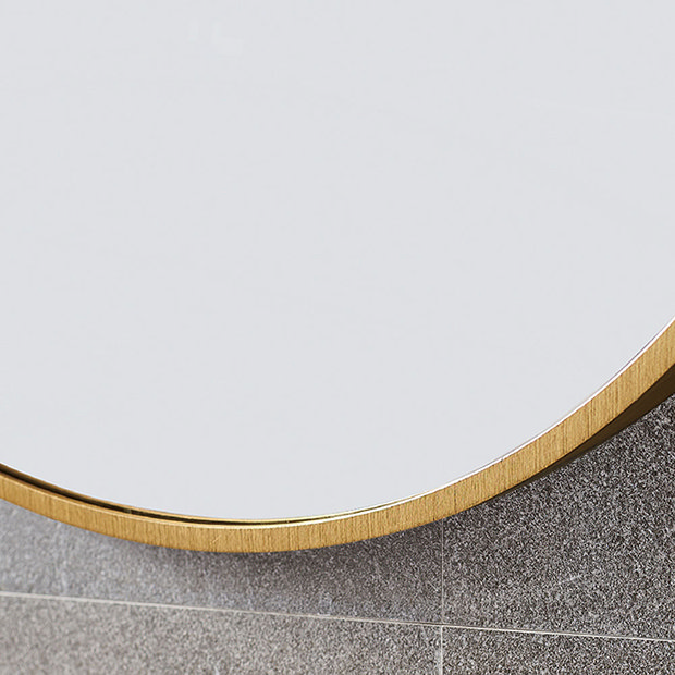 Arezzo Brushed Brass 500 x 800mm Capsule Mirror