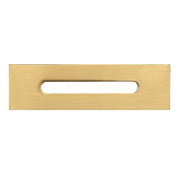 Arezzo Brushed Brass Curved Overflow Insert and Pop-Up Waste Cover ...