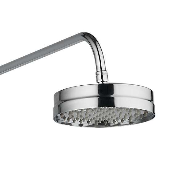 Arezzo Chrome Rigid Riser Kit with Shower Head, Handshower & Diverter ...