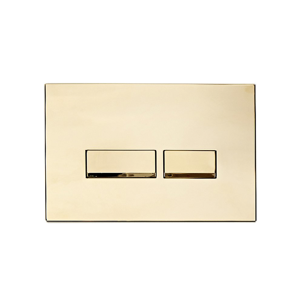 Arezzo Compact Top/Front Flush Toilet Frame with Brushed Brass Flush ...