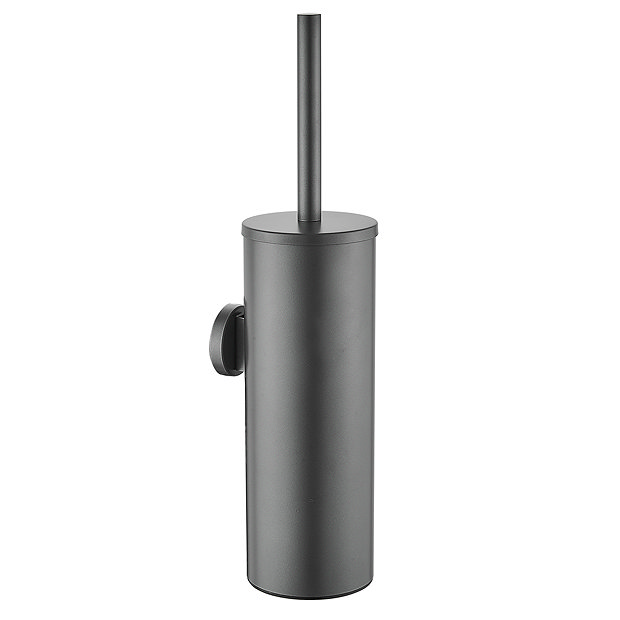 Arezzo Gunmetal Grey Wall Mounted Toilet Brush Holder Victorian