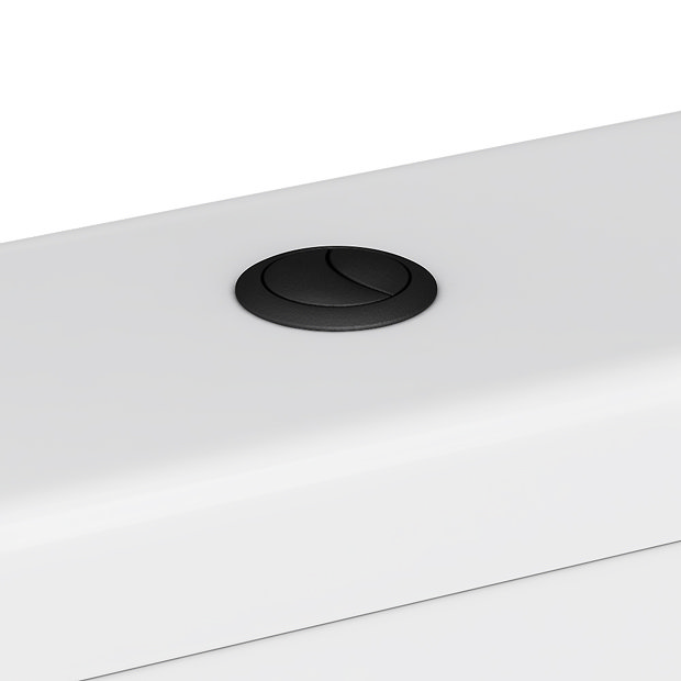 Arezzo Matt Black Cistern Flush Button - 48mm Hole