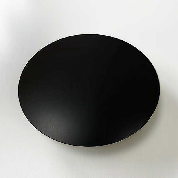 Arezzo Matt Black Curved Overflow Insert and Pop-Up Waste Cover ...