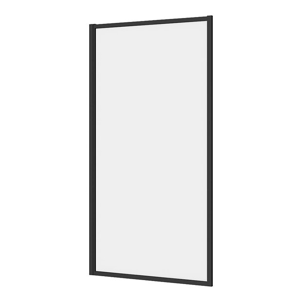 Black Framed Bath Shower Screen - Arezzo | Victorian Plumbing
