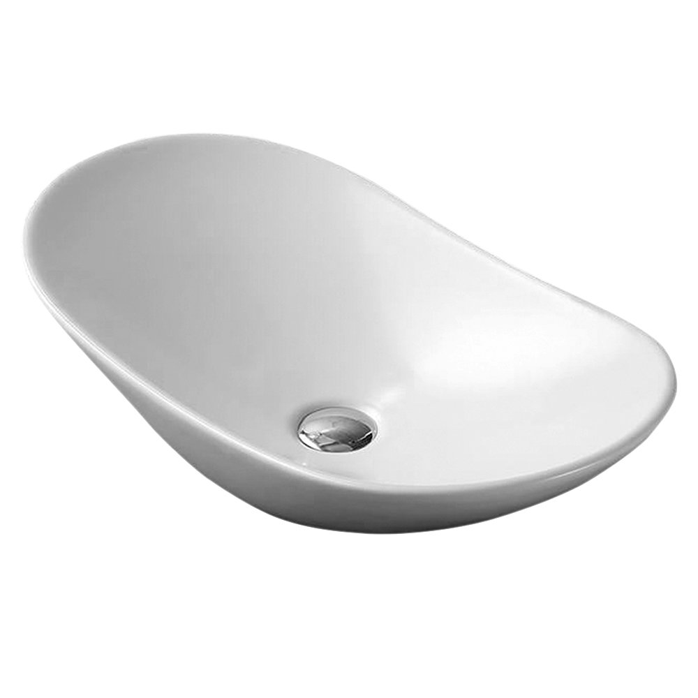 Arezzo Oval Counter Top Basin (620mm Wide - Matt White) | Victorian ...