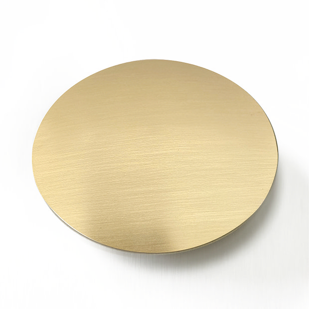 Arezzo Pop-Up Waste Cover (Brushed Brass) | Victorian Plumbing UK