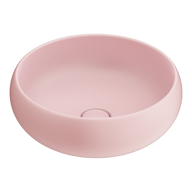 Arezzo Round Counter Top Basin (360mm Diameter - Matt Pink) | Victorian ...