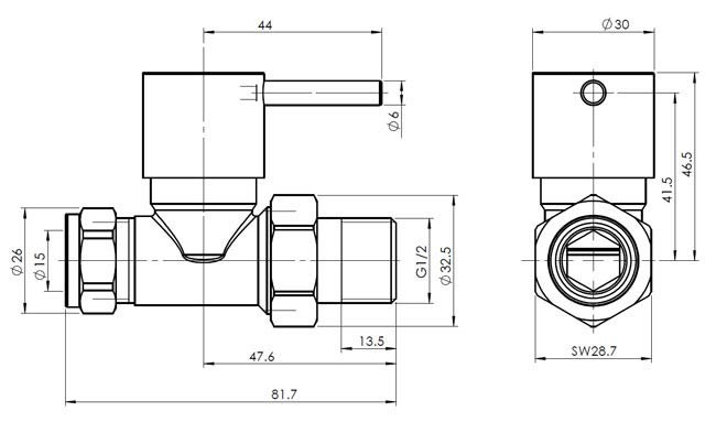Arezzo Round Straight Radiator Valves incl. Curved Angled Pipes ...
