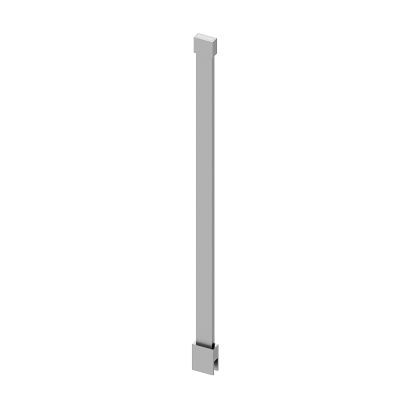 Arezzo Square Chrome Frameless 10mm Wetroom Screen With Ceiling Arm