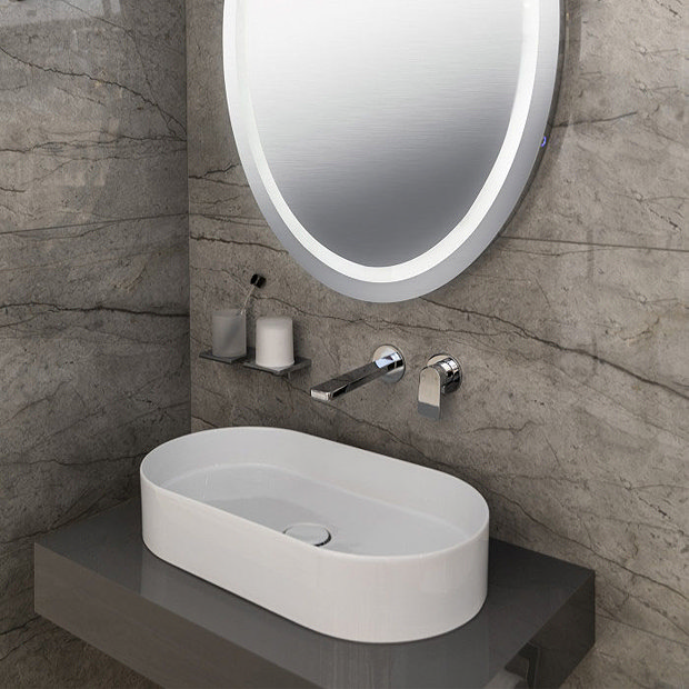BagnoDesign Teatro Chrome Wall Mounted 2-Hole Basin Mixer