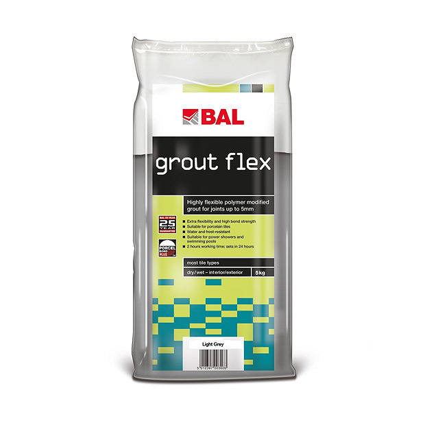 BAL Flex Wall and Floor Grout Tile Adhesive - 5kg