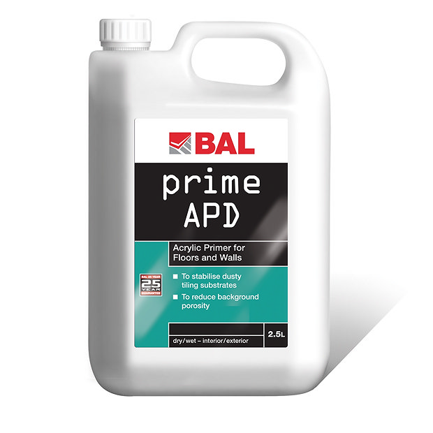 BAL Prime APD Acrylic Primer For Walls and Floors - 2.5 Litre