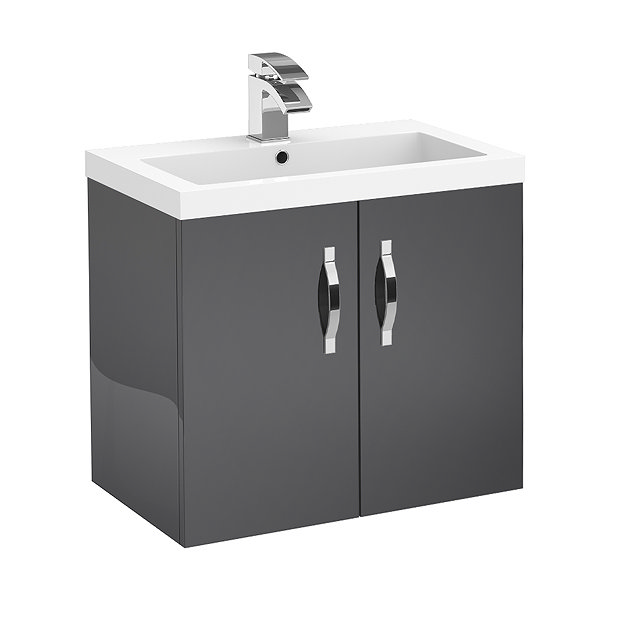 Apollo 600mm Double Door Wall Hung Unit With Basin | Online