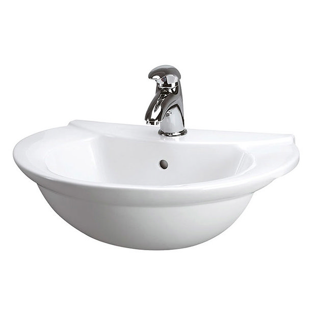 Balterley Safira 56cm Semi-Recessed Basin | Victorian Plumbing.co.uk