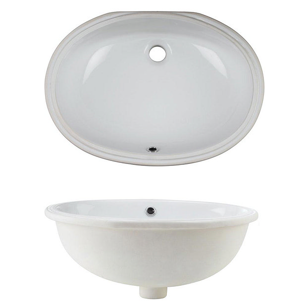 Crosswater Ancona Undermount Basin | 570 x 400mm | Victorian Plumbing