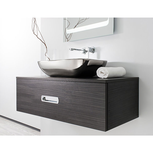 Bauhaus Seattle Single Drawer Wall Hung Console Unit | Anthracite