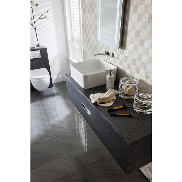 Bauhaus Seattle Single Drawer Wall Hung Console Unit | Steel | Online