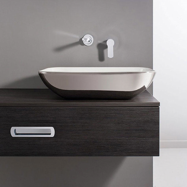 Crosswater Serene Platinum Countertop Basin | 580 x 350mm | Online Now