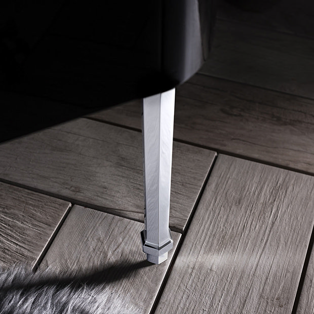 Bauhaus Waldorf 1500mm Wall Hung Vanity Unit with Chrome Legs + Knobs