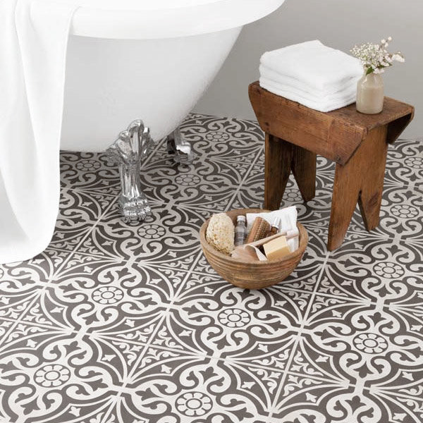 BCT Tiles - 9 Devonstone Grey Feature Floor Tiles - 331x331mm - BCT11064 at Victorian Plumbing UK