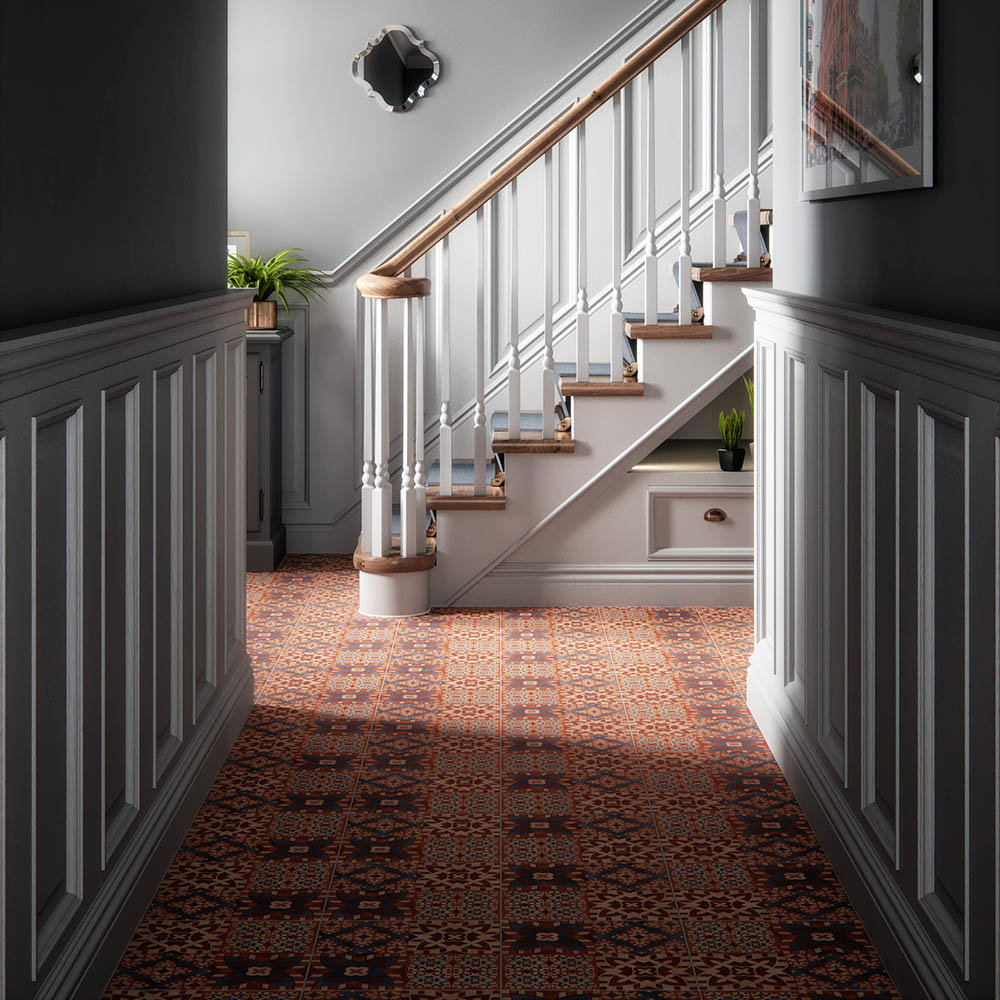 BCT Tiles St Pancras Terracotta Feature Floor Tiles - 331 x 331mm ...