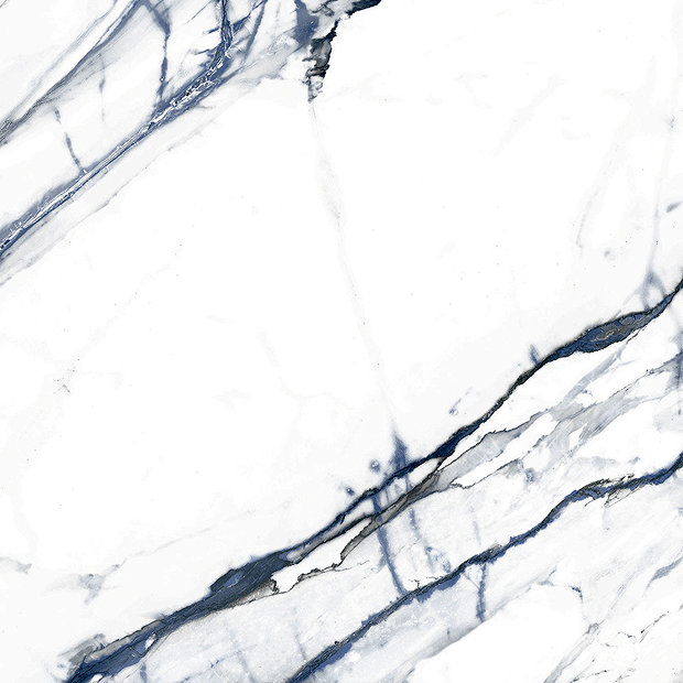 Bellus Blue Marble Effect Wall & Floor Tiles - 600 x 600mm