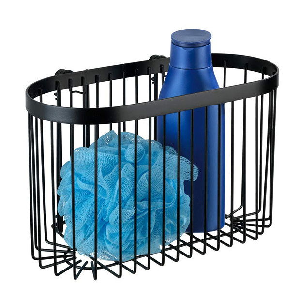 Black Large Wire Shower Basket