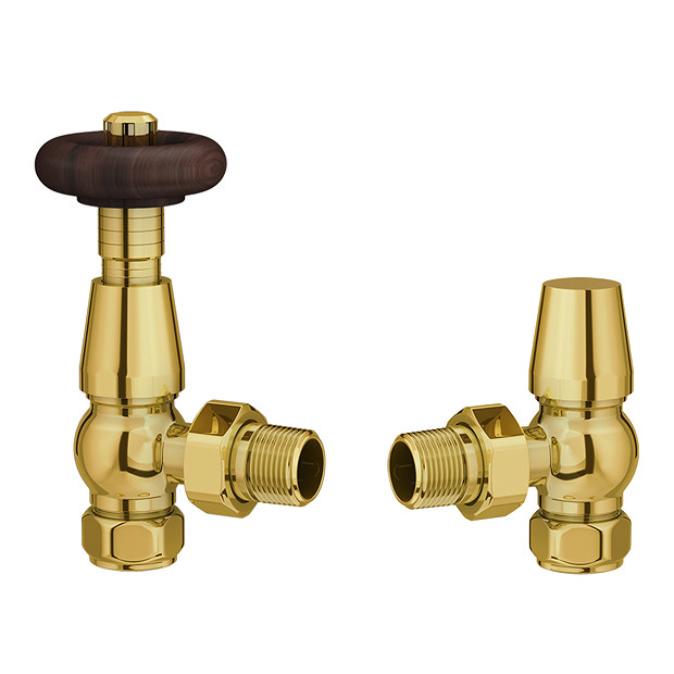 Chatsworth Traditional Gold Thermostatic Radiator Valve | Victorian ...