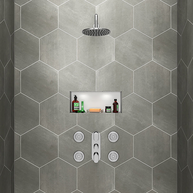 Bosa Triple Round Concealed Shower Valve | Victorian Plumbing.co.uk